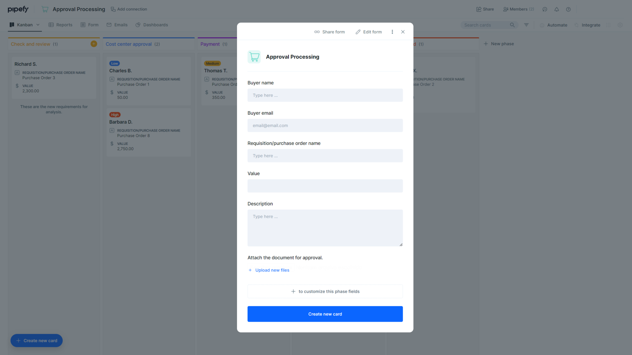 Procurement Approval Process Template (Free) | Pipefy