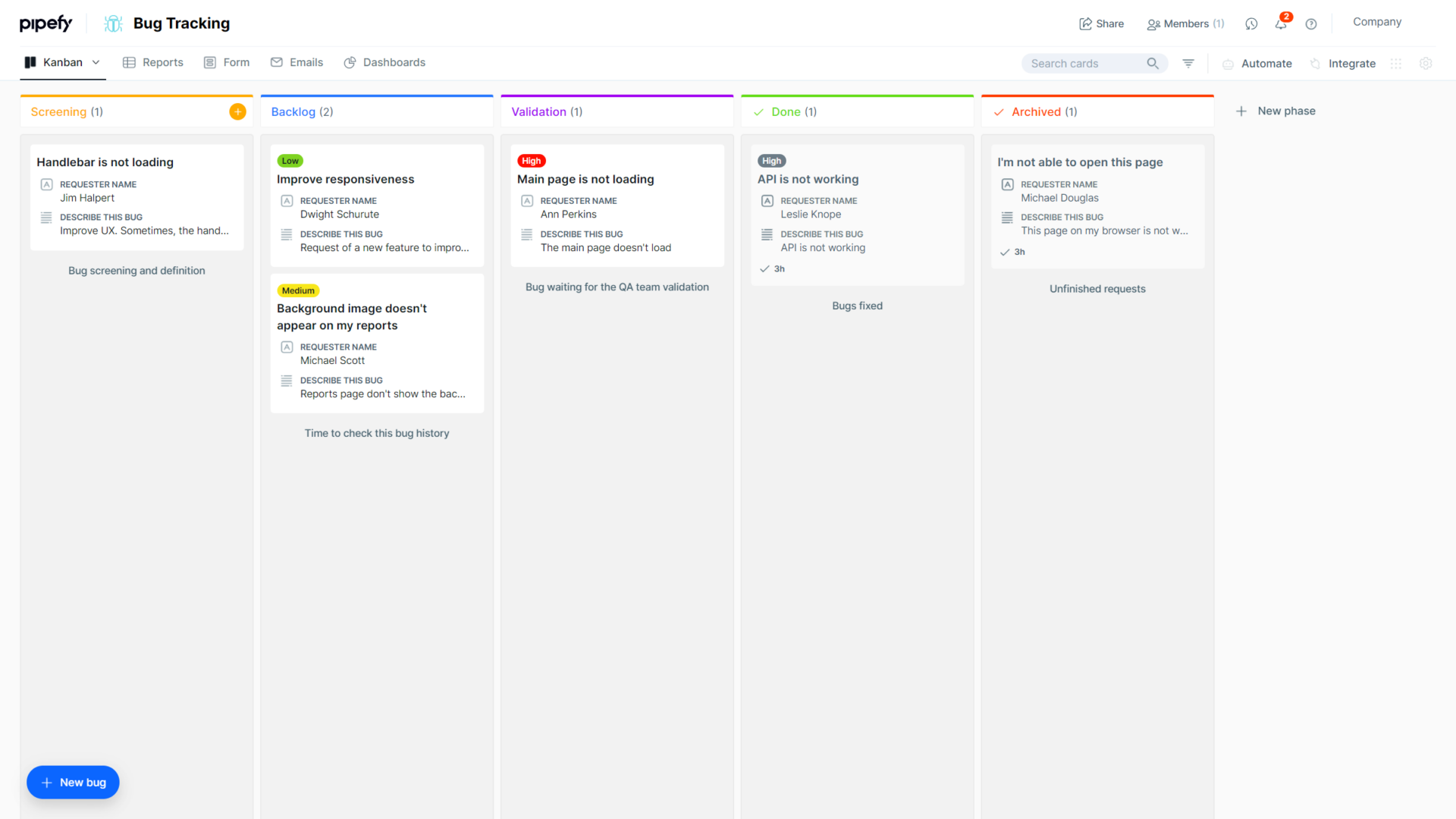 Track and Report Bugs With This Free Template | Pipefy