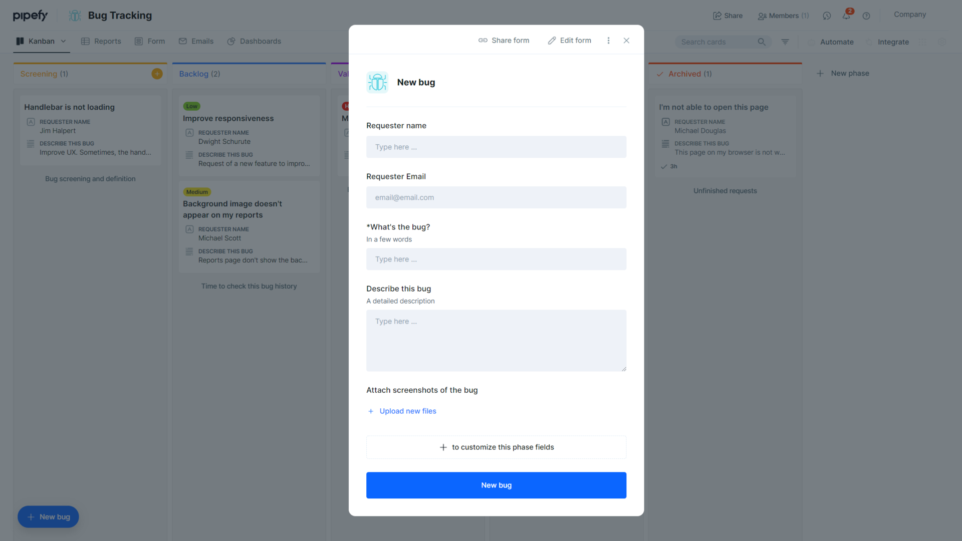 Track and Report Bugs With This Free Template | Pipefy