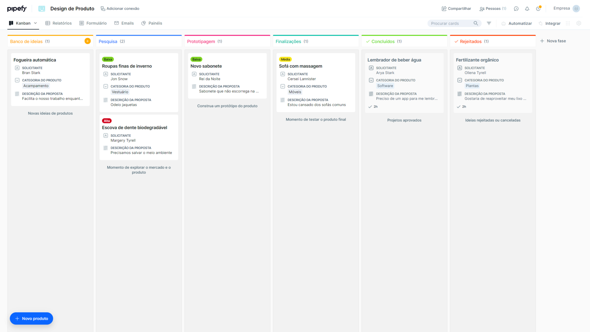Design de Produto | Pipefy