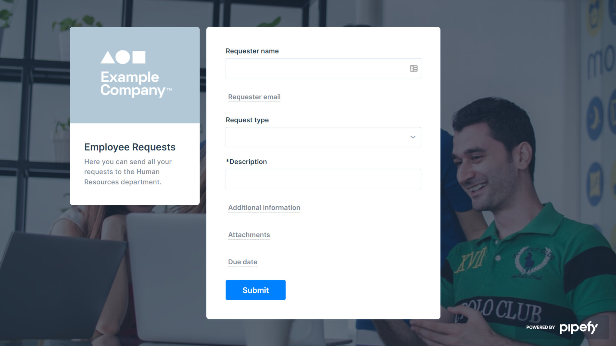 Human Resources Requests & Form Template (Free) | Pipefy