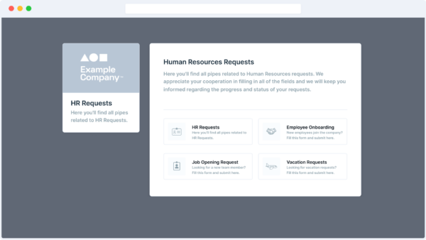 Human Resources Requests & Form Template (Free) | Pipefy