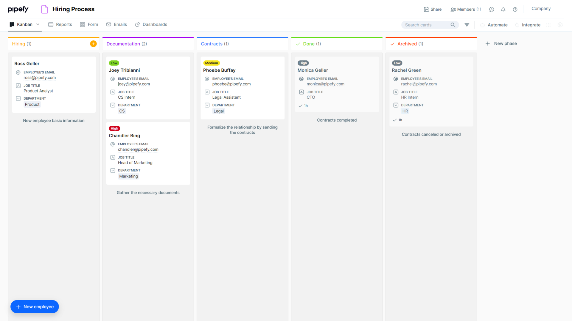 HR Hiring Process Template (Free) | Pipefy