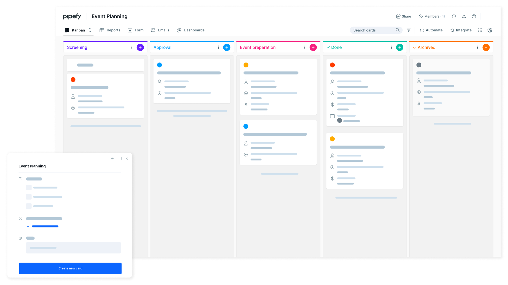 Event Planning Pipefy