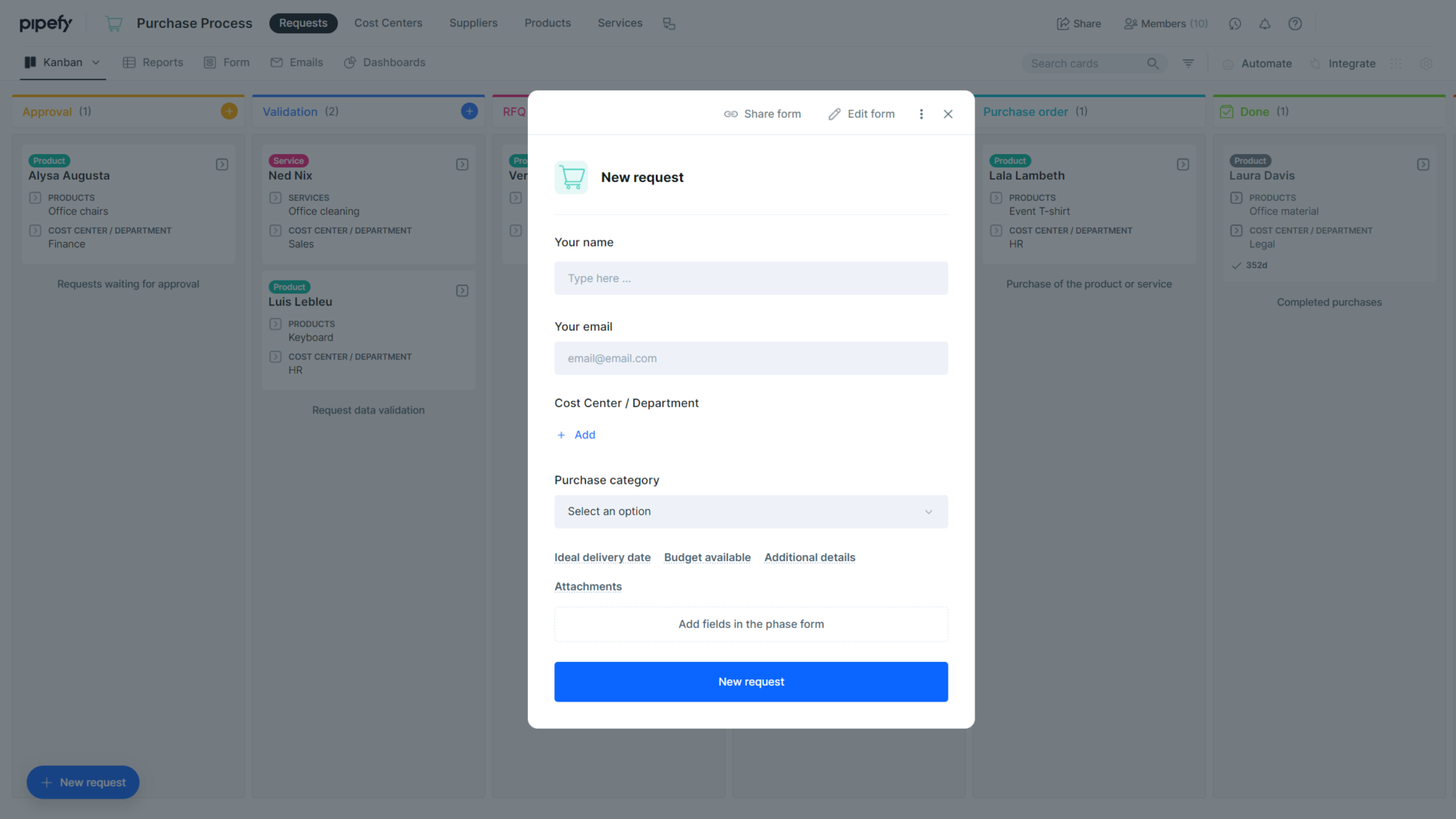 Procure-to-Pay (P2P) Free Template Pack | Pipefy