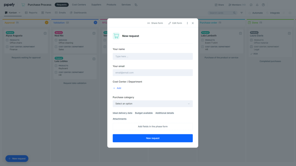 Procure-to-Pay (P2P) Free Template Pack | Pipefy