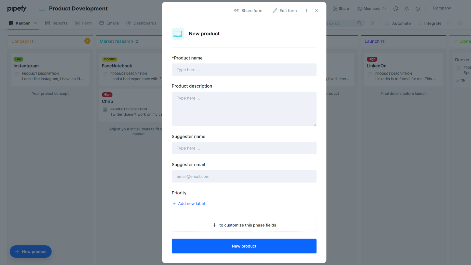 Product Development | Pipefy
