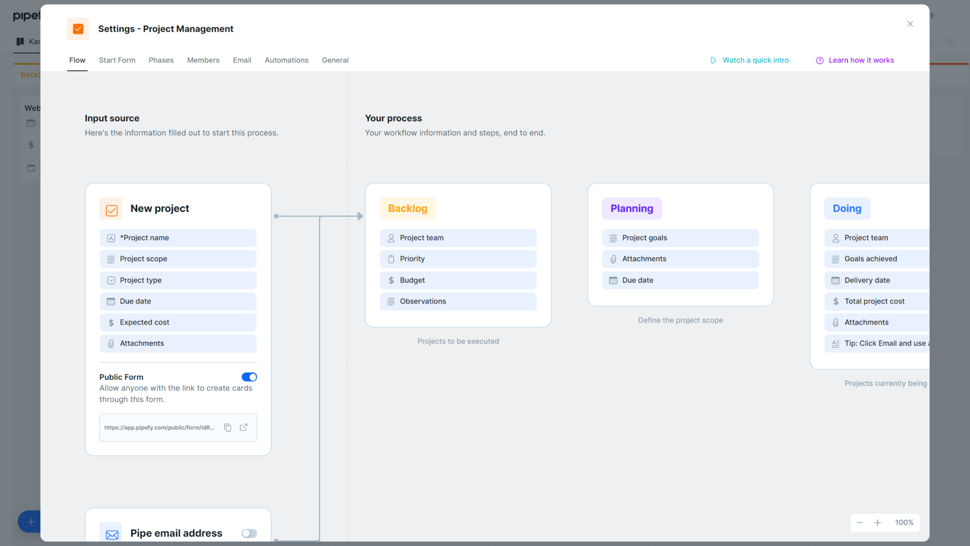 Project Management Template (Free) | Pipefy