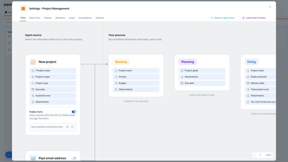 Project Management Template (Free) | Pipefy Project Management Template (Free) | Pipefy