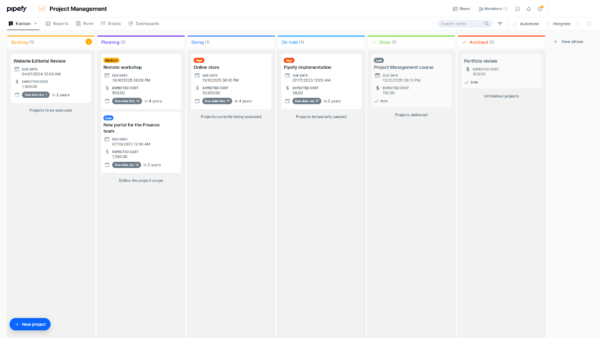 Project Management Template (Free) | Pipefy