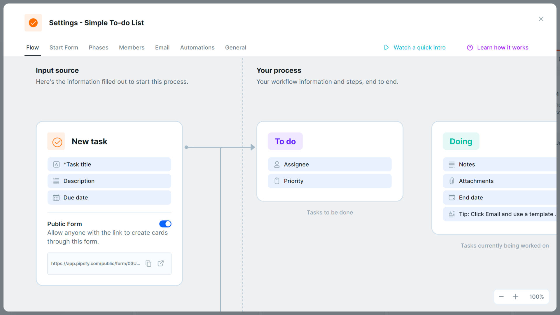 Simple To-do List | Pipefy