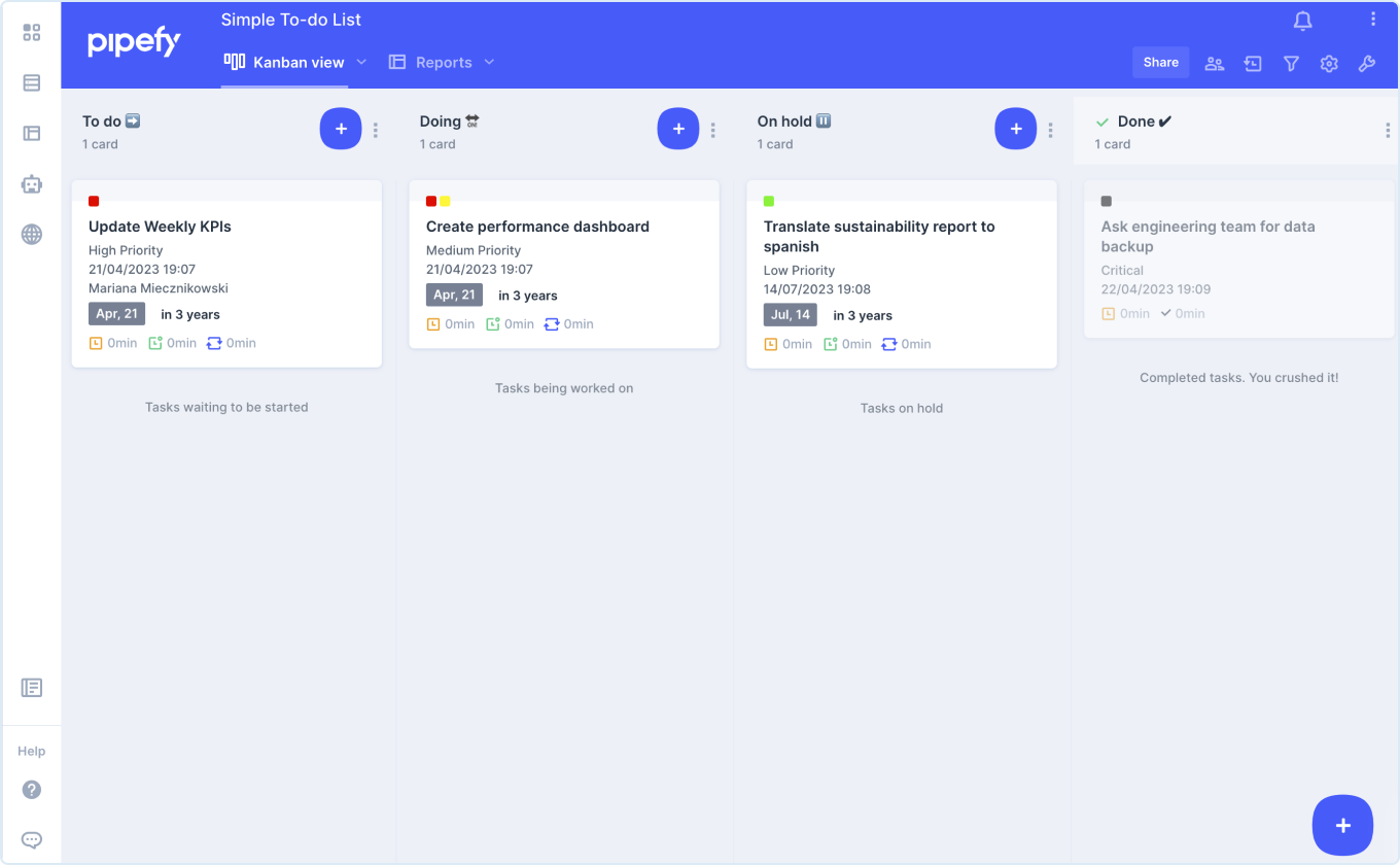 Simple To-do List | Pipefy