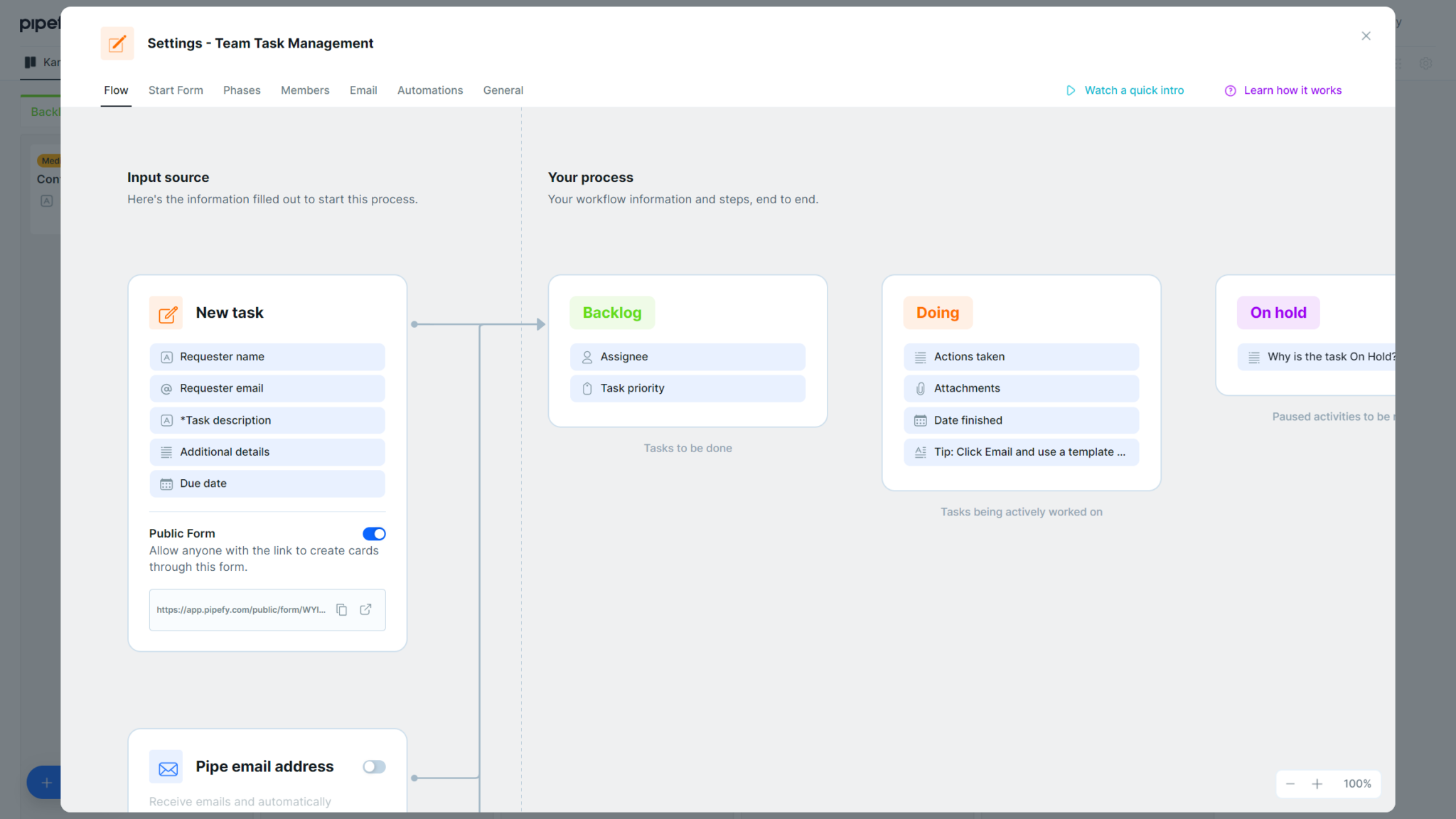 Task Management Template (Free) | Pipefy