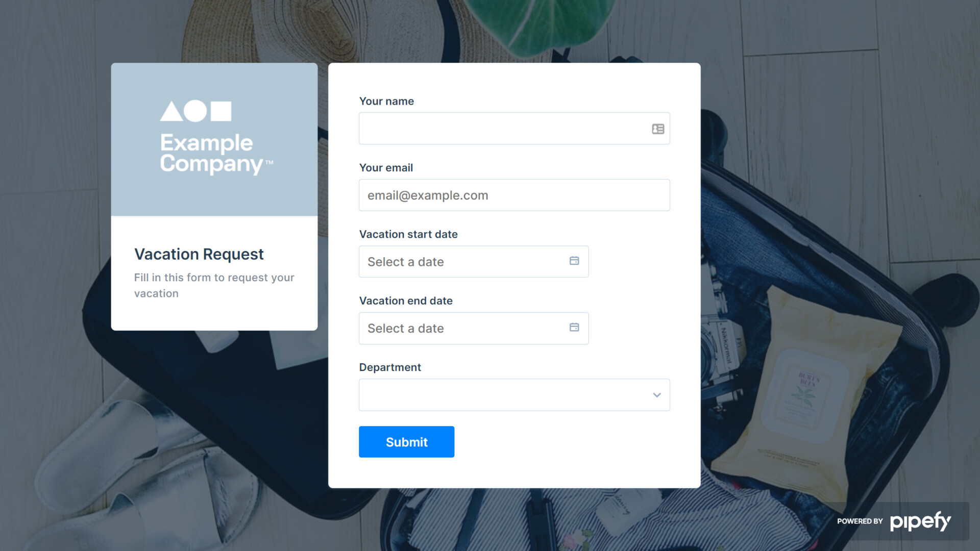 Vacation Request Process Template [Free] | Pipefy