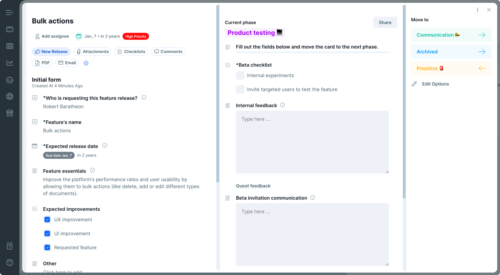 Feature Release Pipefy