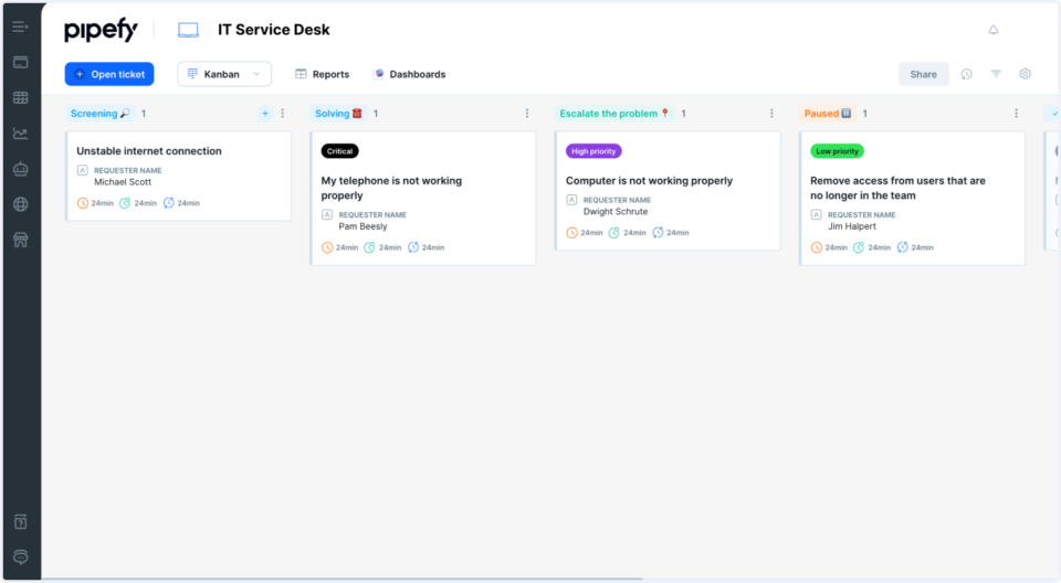 Centralize your demands with the best IT ticketing system | Pipefy
