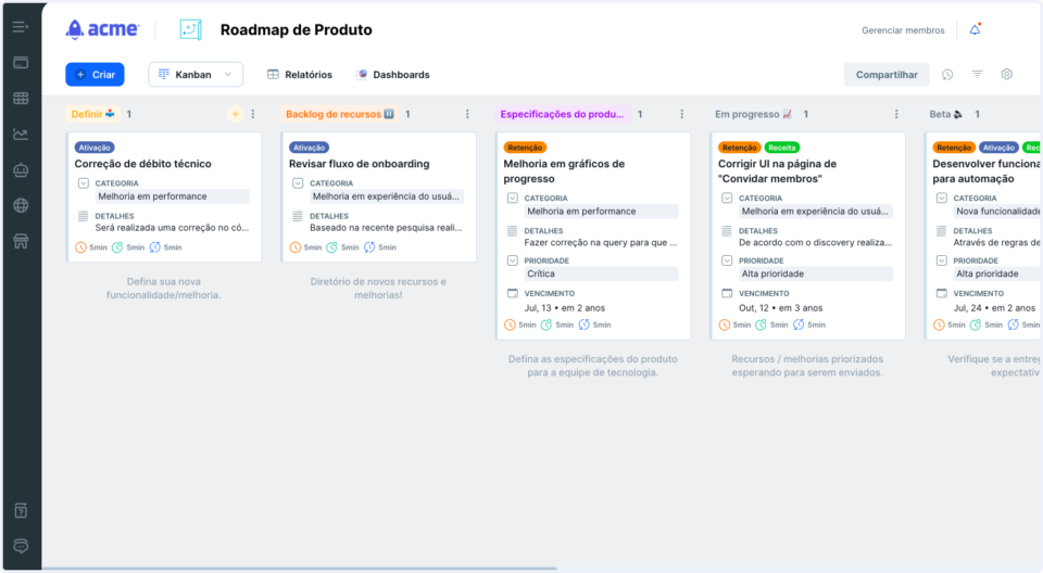 Modelo para Lançamento de Produtos e Funcionalidades | Pipefy