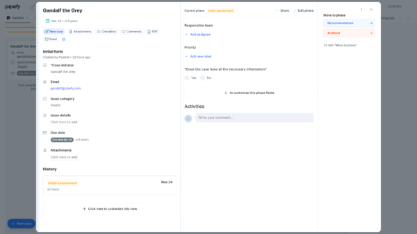 Case Management | Pipefy