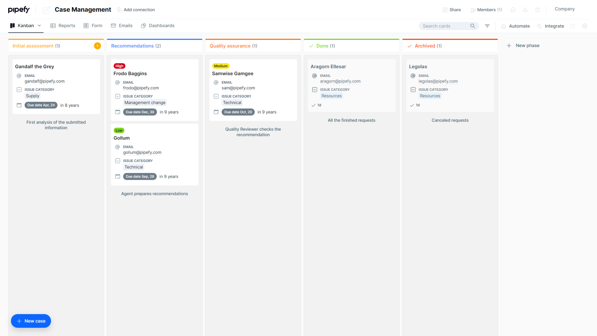 Case Management | Pipefy