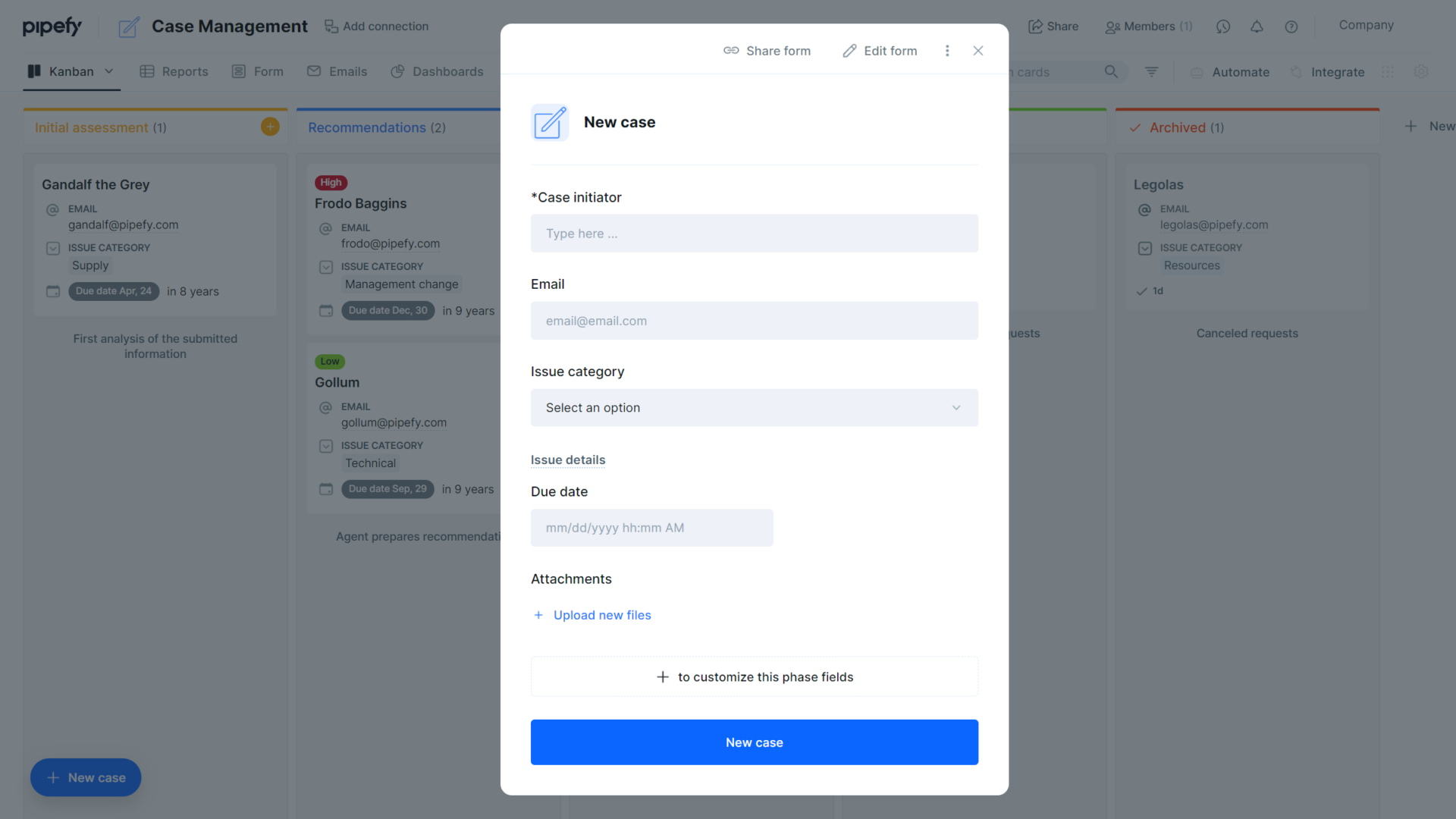 Case Management | Pipefy