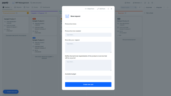 Request for Proposal (RFP) Tracker Template (Free) | Pipefy
