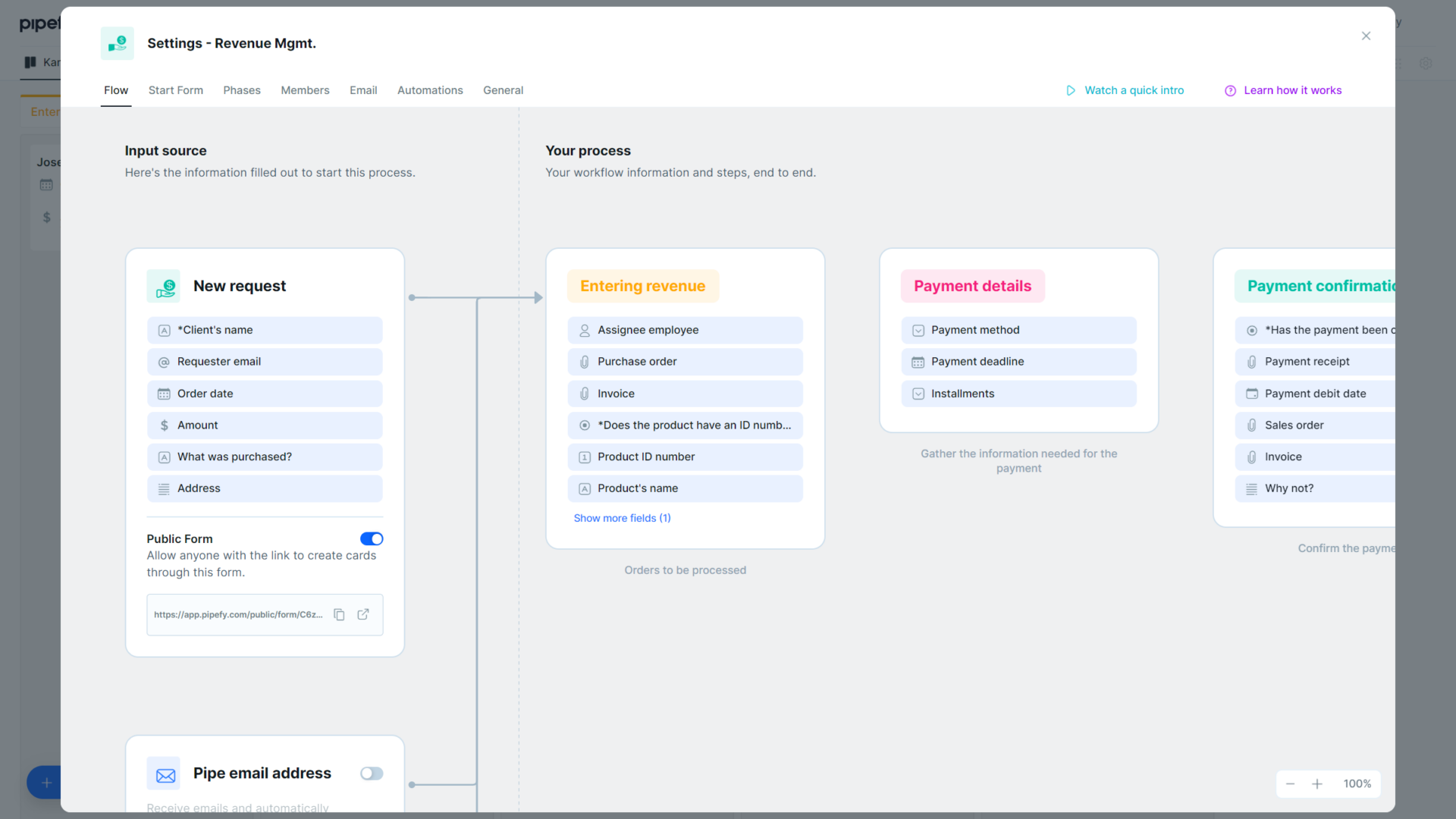 Business Revenue Template (Free) | Pipefy