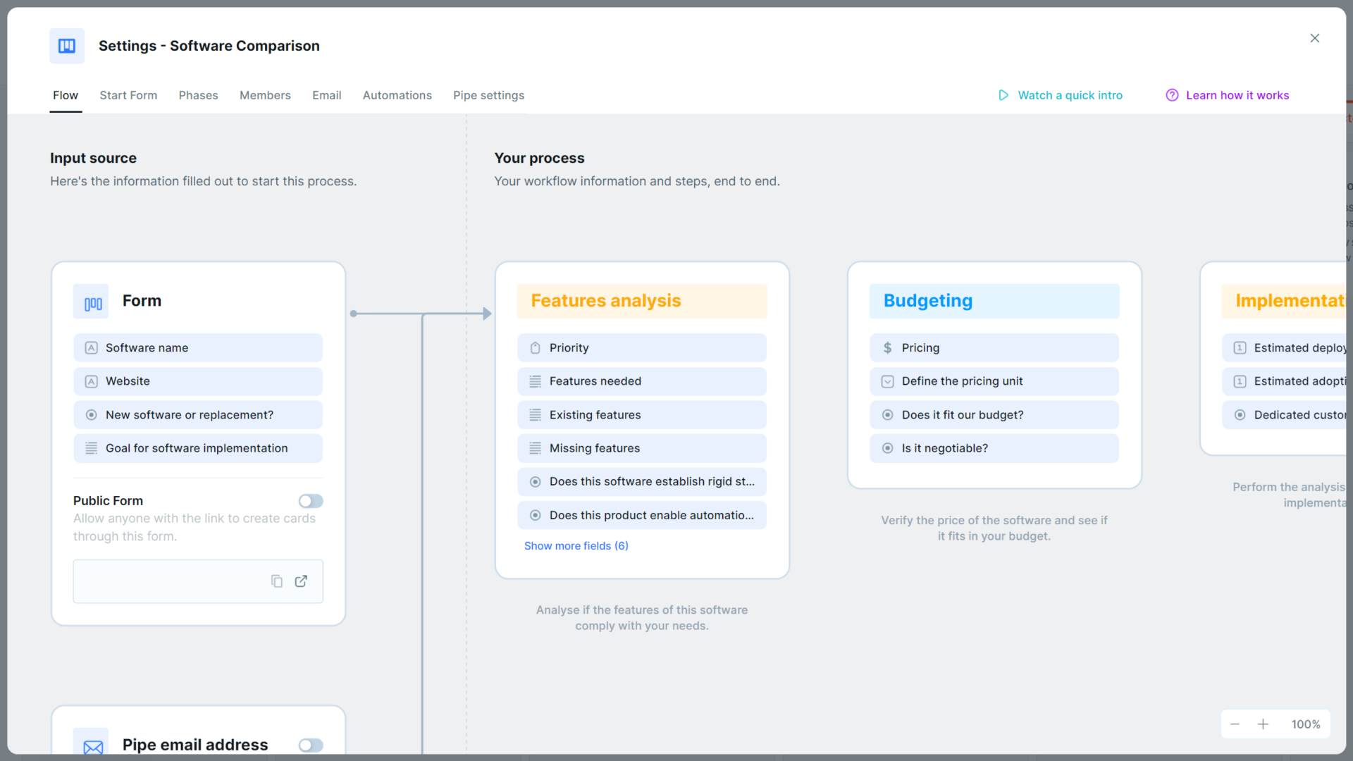 Software Comparison Template (Free) | Pipefy