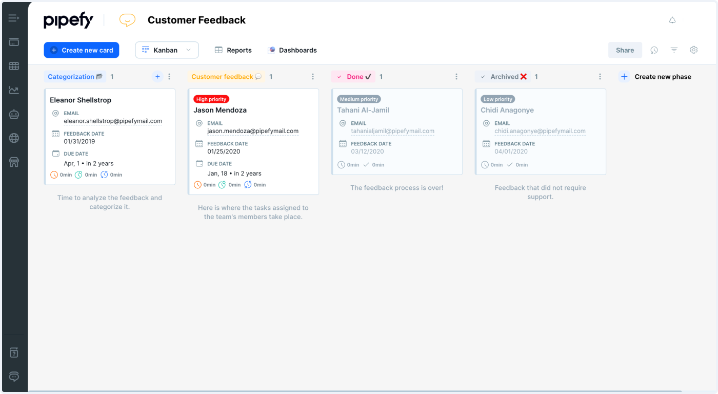 Answer customer feedbacks with the 1# Customer Feedback Tool | Pipefy