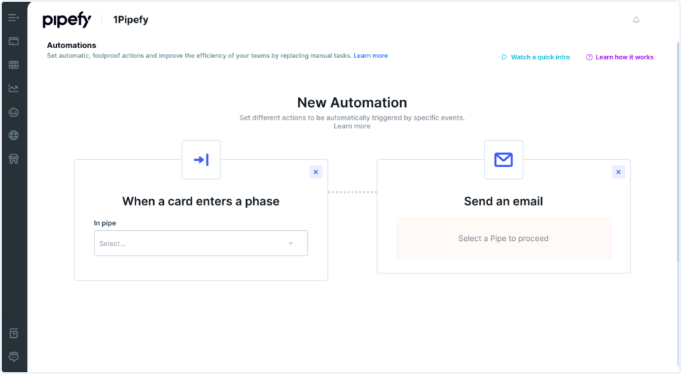 Projects - General Project Development | Pipefy