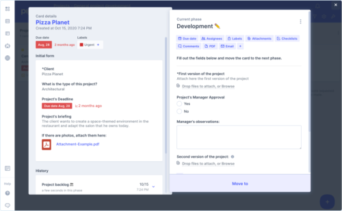 Projects - General Project Development | Pipefy