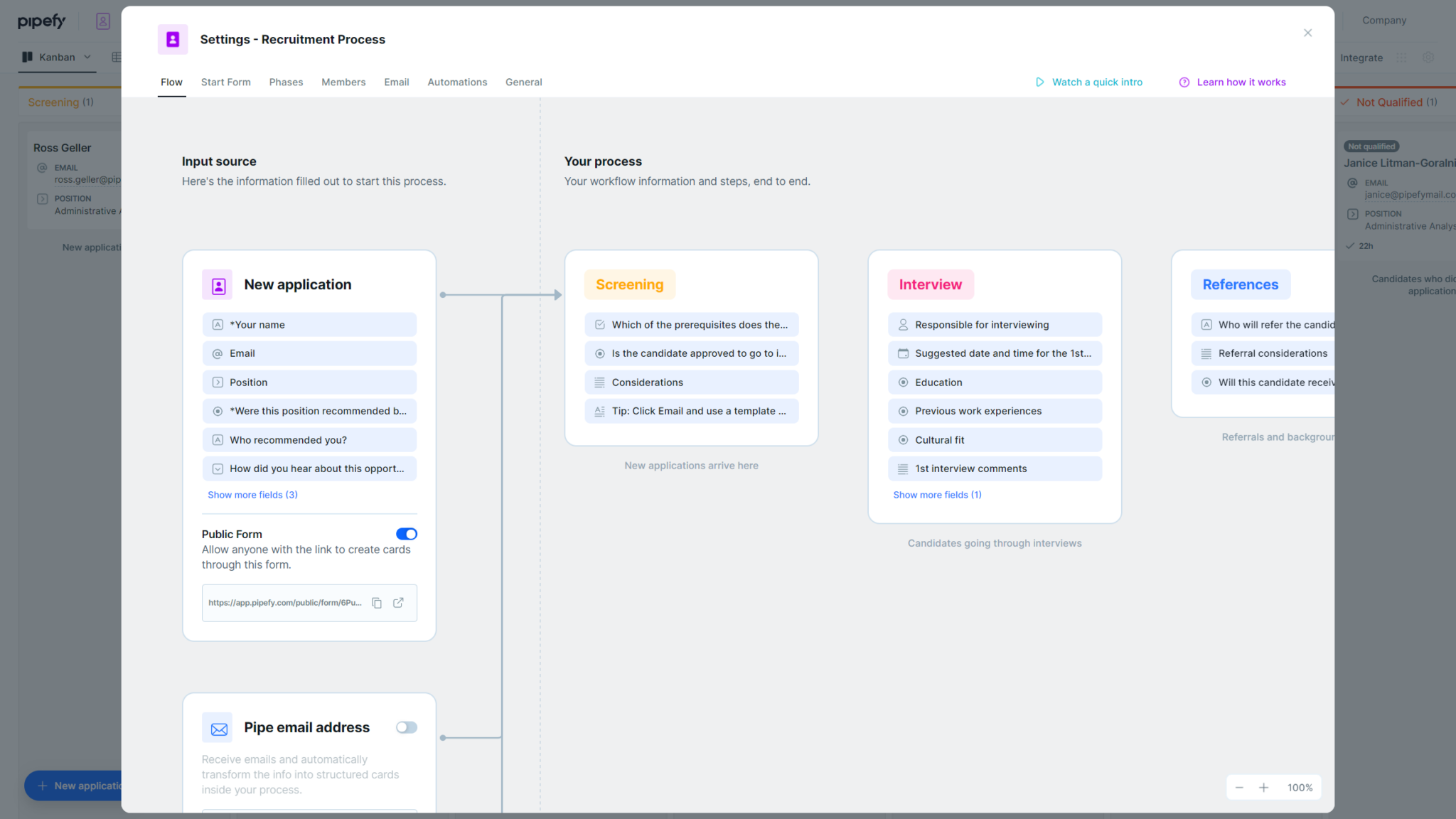 Recruitment Process Template (Free) | Pipefy