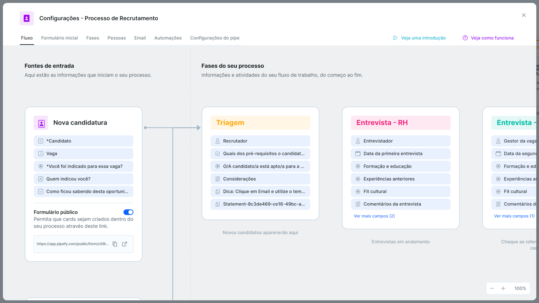 Modelo de Recrutamento e Seleção (Grátis) | Pipefy