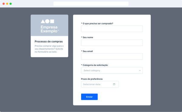 Modelo de Processo e Solicitação de Compras Grátis | Pipefy