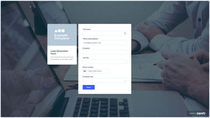 Lead Generation Form | Pipefy