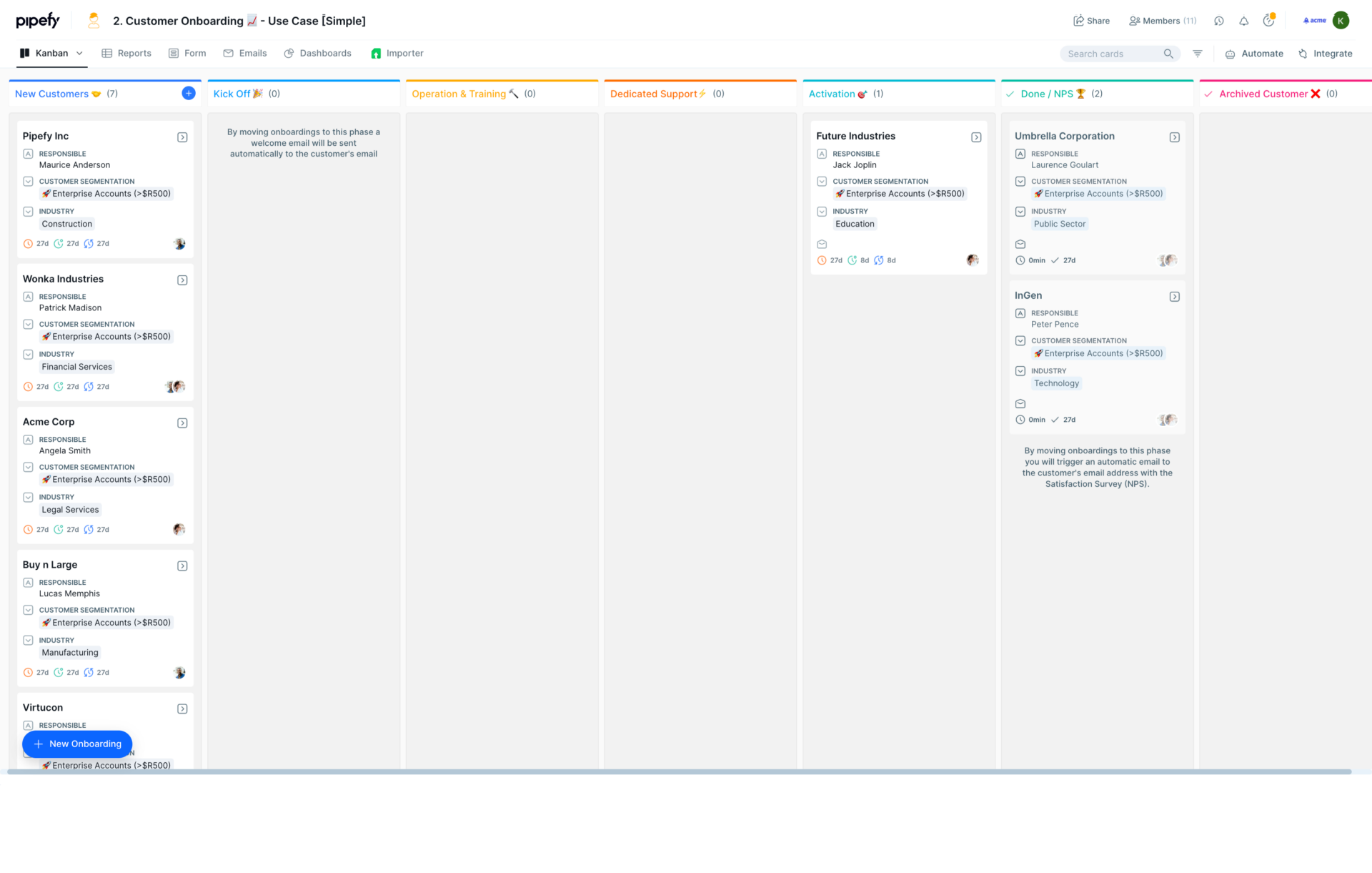 Customer Onboarding Tutorial for Lasting Relationships | Pipefy